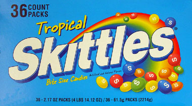 Skittles Tropical 36CT Box - CandyRetailer.com